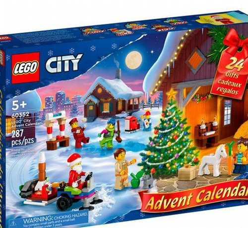 Lego City 60352 Новогодний календарь, 2023