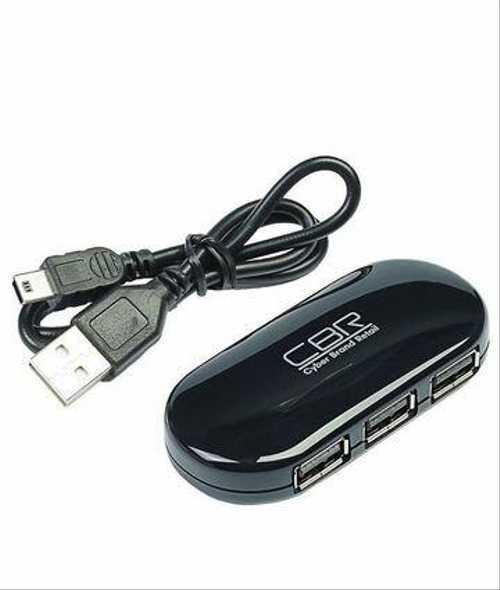 HUB USB-концентратор CH 130, черный, 4 порта, 2.0