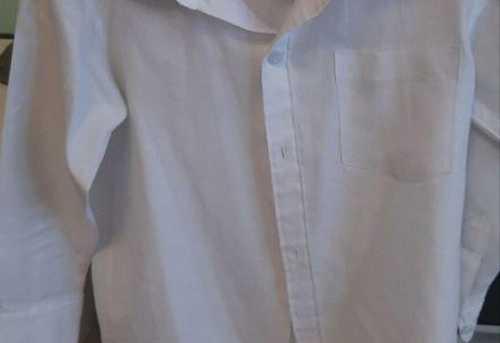 Рубашка белая на мальчика 116