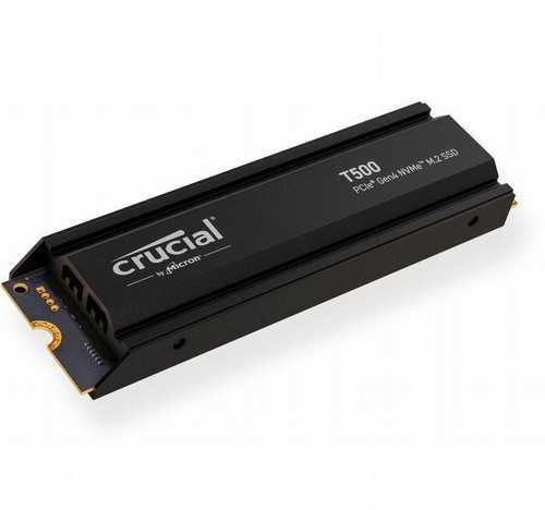 SSD Crucial T500 4TB PCIe Gen4 NVMe M.2 with heats