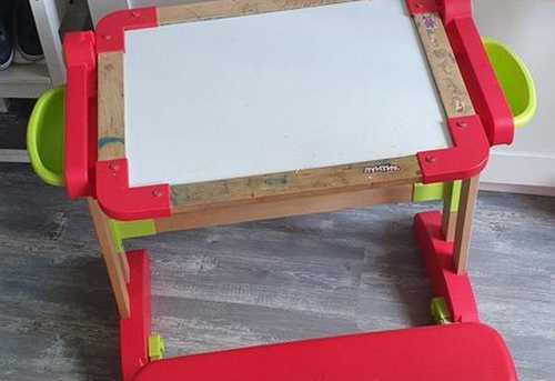 Детский стол-парта с доской для рисования
