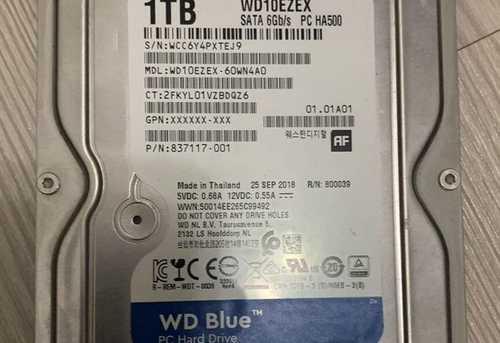 Жесткий диск WD Blue на 1000гб (1 тб)