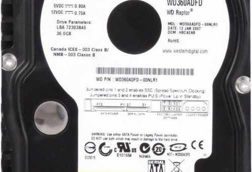 Жесткий диск Western Digital WD360adfd 36Gb SATA