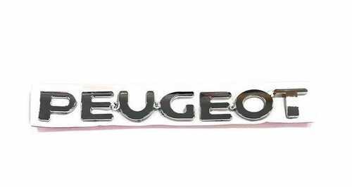 Надпись "Peugeot" на багажник авто хром