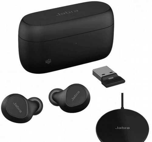 Jabra Evolve 2 Buds черный Wireless Charging Pad внутриканальные BT в ушной раковине (20797-999-989)