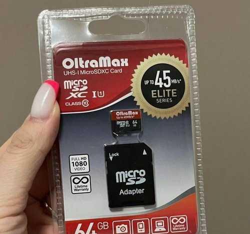 Карта памяти microsd 64 гб