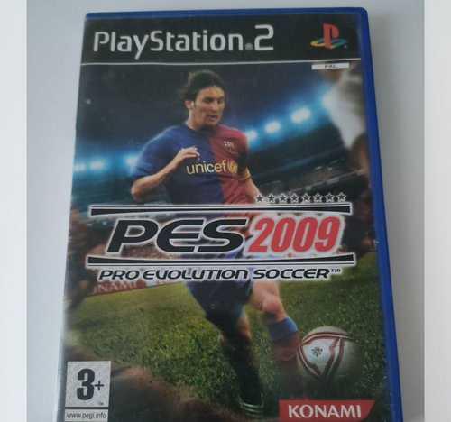 Pro Evolution Soccer (PES) 2009 PS2 лицензия, Б/У