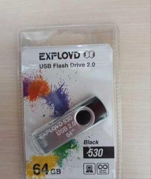 Флешка USB 2.0 Exployd 530 64Gb