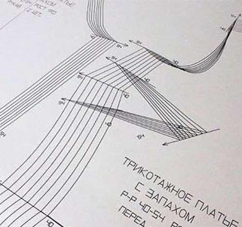 Лекало на плотной бумаге