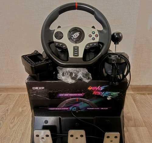 Игровой руль dexp wheelman pro gt 900