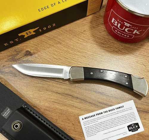 Нож Buck 110 Nickel Silver Drop Point