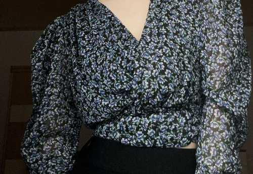 Блуза Zara в цветочек новая XS