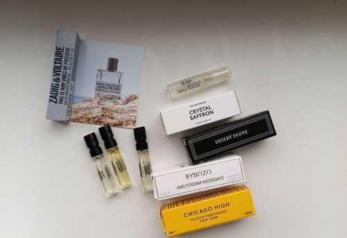 Семплы нишевой парфюмерии - набор