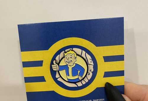 Металлический значок Vault-Boy