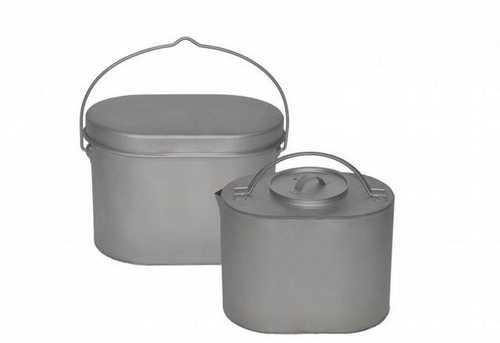Набор посуды Титан - Чайник 1.7 л + Котелок 2.2 л