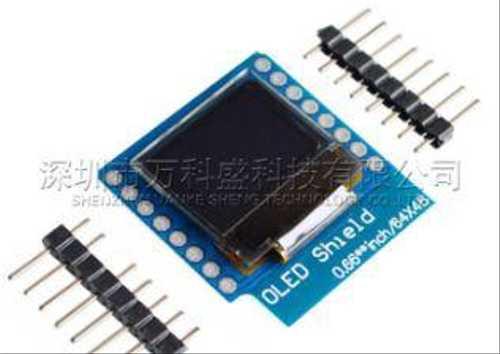 Дисплей oled 64x48, 0.66", IC/I2C