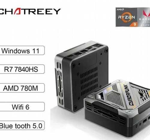 Новый мини пк Chatreey AN3 Mini PC Ryzen 7 7840HS