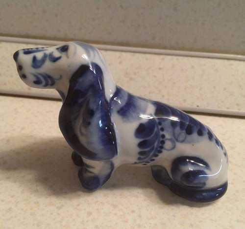 Гжель собака такса