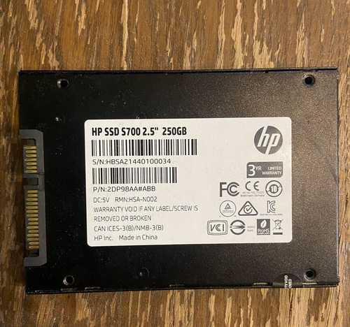 SSD HP S700 2.5" 250GB