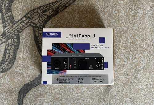 Звуковая карта Arturia MiniFuse 1 Black новая