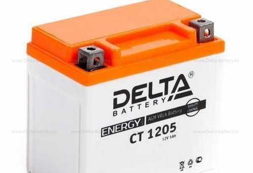 Аккумулятор 12v 5Ач на Скутер Мопед Delta CT 1205