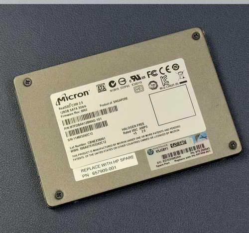 Жесткий диск 657909-001 HP 128GB SSD