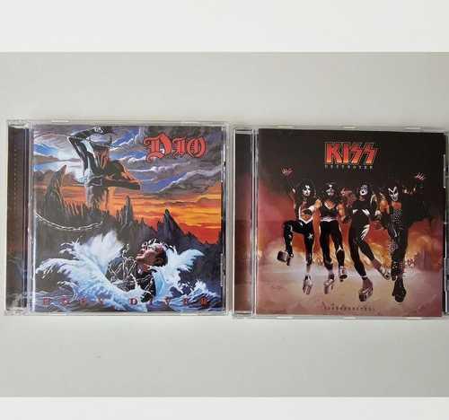 Cd диски фирменные DIO 1983 / kiss 1976