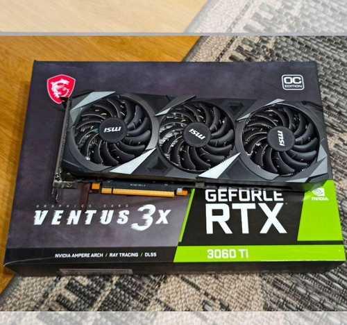 Видеокарта rtx 3060 ti 8gb ventus x3 msi