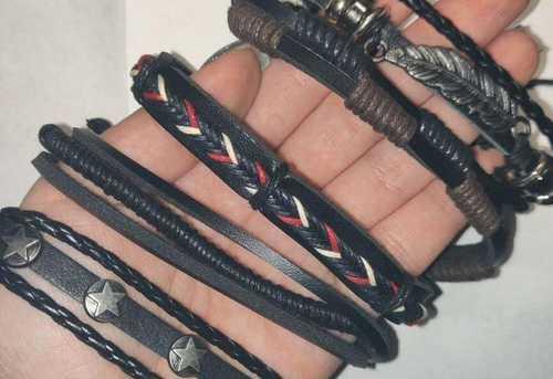 Мужские браслеты из искусственной кожи