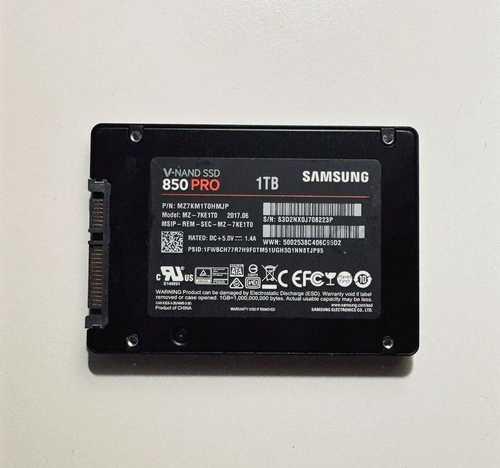 Samsung SSD 850 PRO 1TB