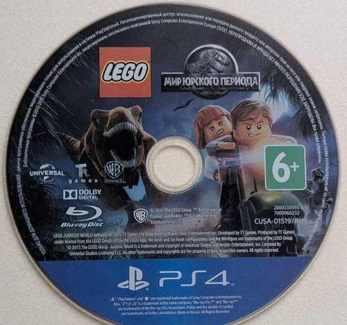 Lego мир юрского периода ps4 Lego Jurassic world