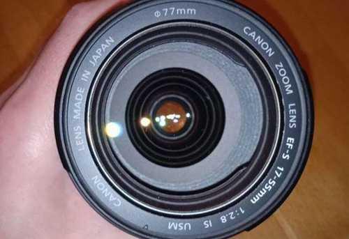 Объектив. Canon zoom lens efs 17-55 mm 1:2,8 usm