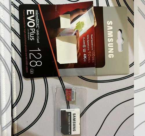 Карта памяти micro sd 128 samsung