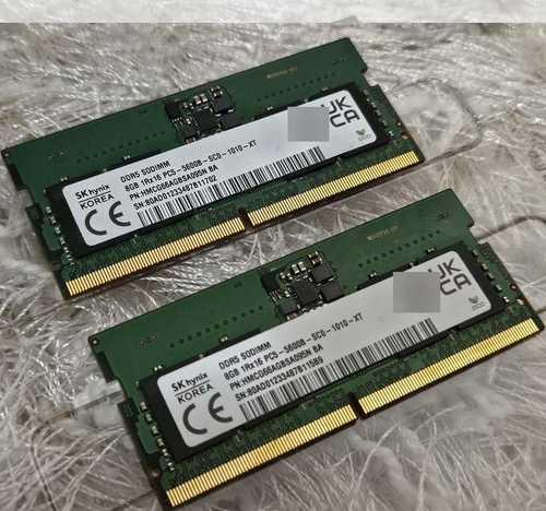 SK Hynix Sodimm DDR5 16Gb (2x8Gb) 5600мгц