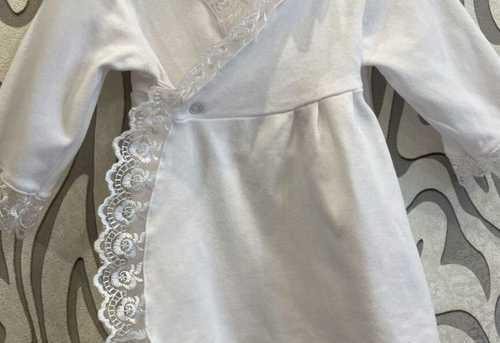 Платье крестильное для девочки 74