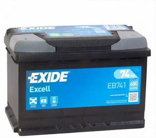 Аккумулятор Exide Excell 74L EB741 прям. пол. 74 А