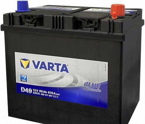 Аккумулятор varta Asia Blue Dynamic (D49) 65 Ач 57