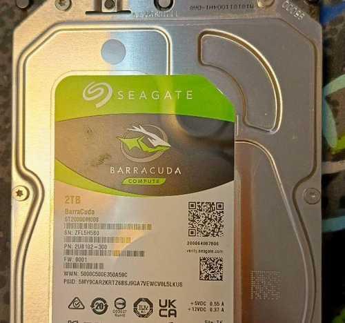 Жесткий диск Seagate Barracuda 2TB ST2000DM008