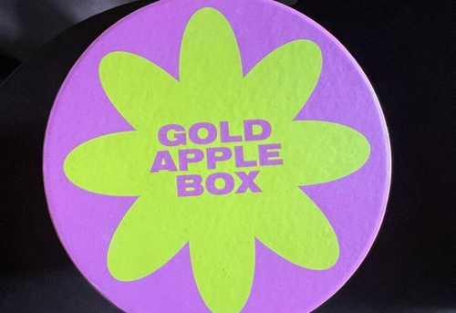 Gold Apple Box Some makeup things