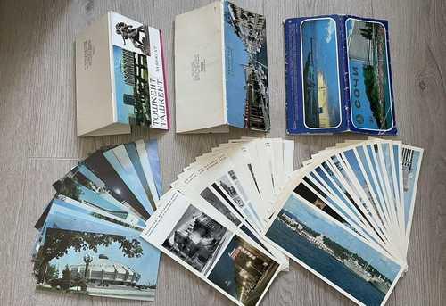Много наборов открыток СССР пакетом