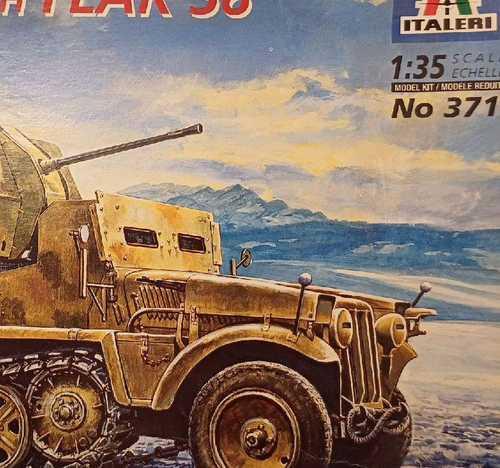 Italeri 371 demag D7 w flak 38