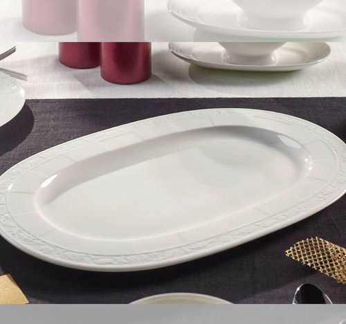 Овальное блюдо 35 см White Pearl Villeroy&Boch