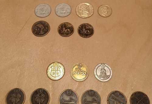 Монеты из магнита и пятерочки