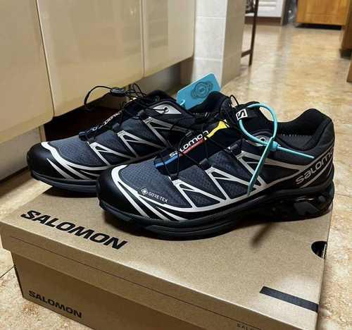 Оригинал Salomon xt 6 gore tex серые мужские