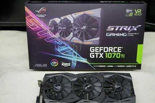 Asus ROG Strix 1070ti 8gb видеокарта игровая