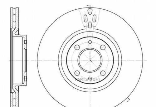 Remsa 631611 6316.11 диск тормозной передний\Alfa
