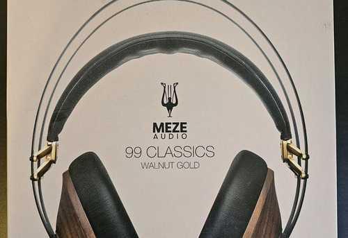 Наушники Meze 99 Classics walnut gold