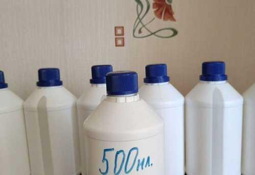 Бутылки для химии с крышками 0,5 прочный пластик