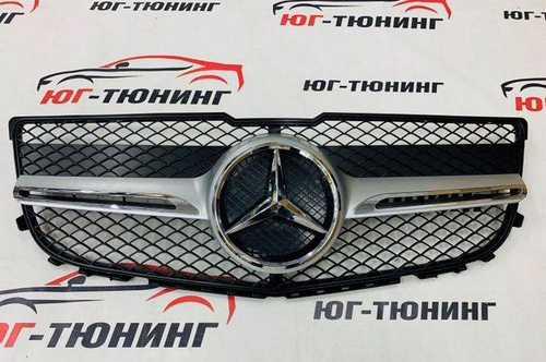 Решетка на Mercedes GLK X204 2012-2015 хром