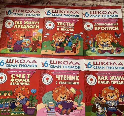 Развивающие криги Школа 7 гномов, 6-7 лет
